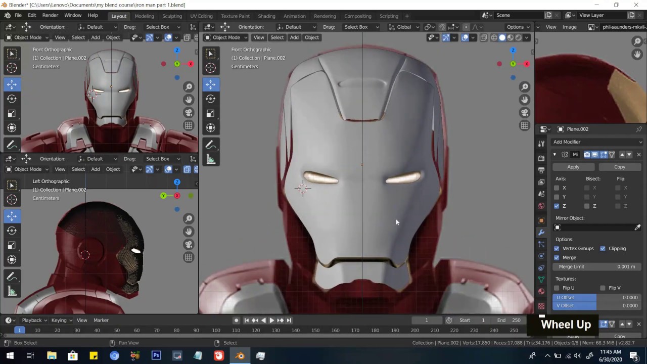 step by step Iron Man mkvii in blender 2.8 (part 3) - YouTube