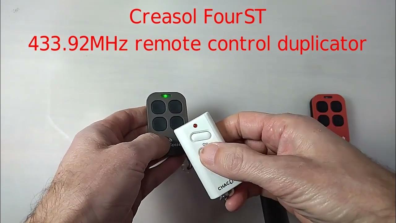 Long range 433.92MHz remote control duplicator - YouTube