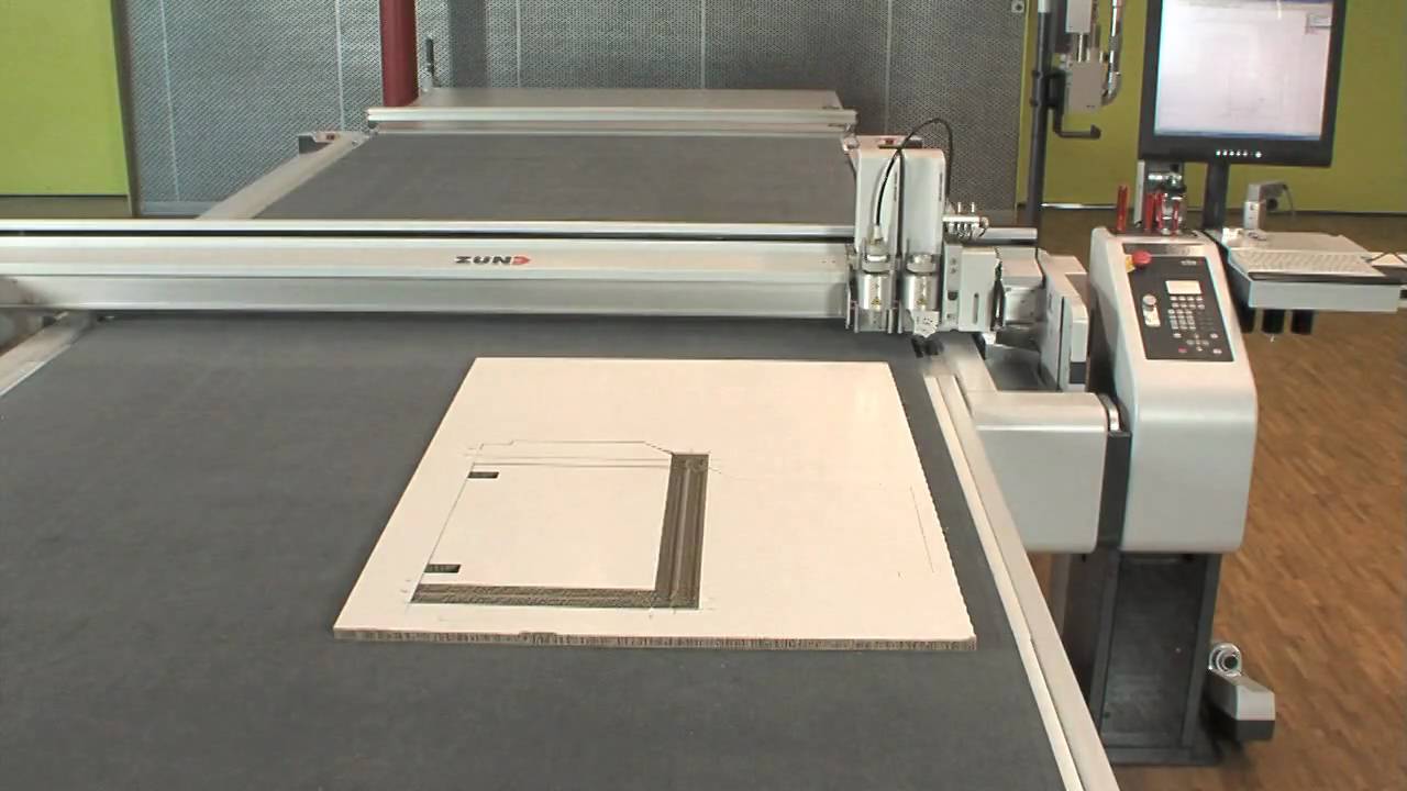 Cutting 16 mm X-Board with V-Cut Tool - YouTube