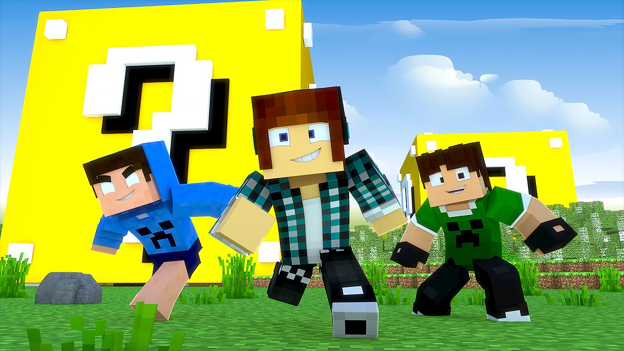 Minecraft Lucky Block Gigante Corrida De Lucky Block 02 Youtube
