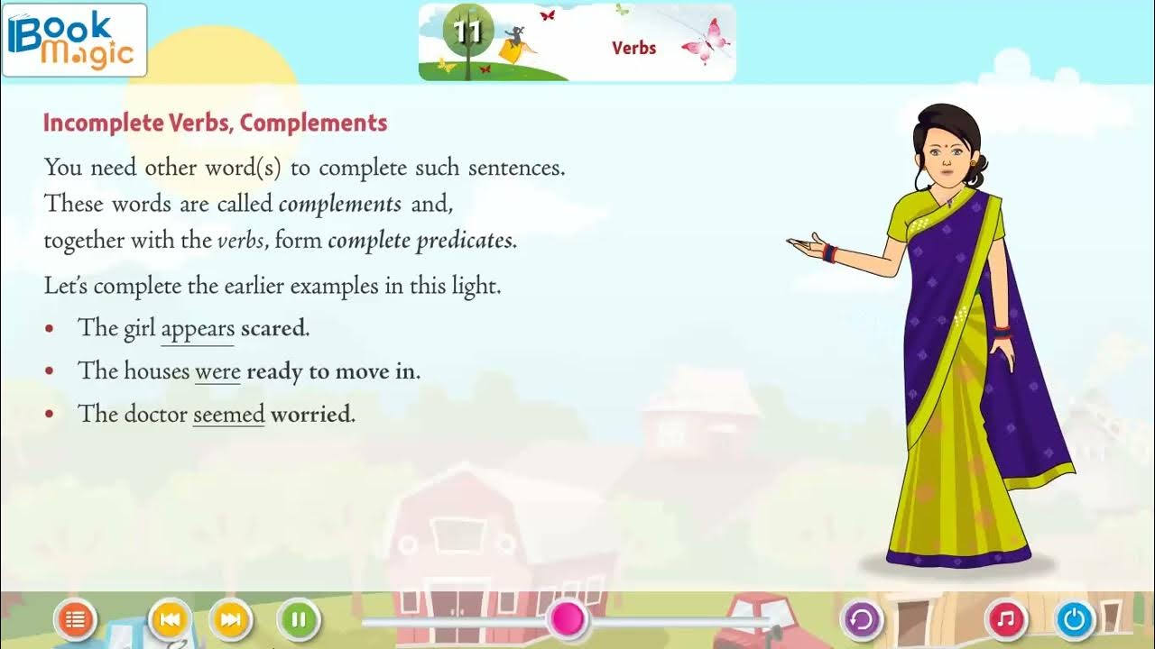 Ch 11 | Book Magic | English Grammar | Class 6 | Verbs | For children ...