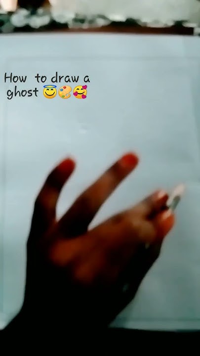 how to draw a ghost l scary drawing easy l drawings😇🥰🎨🎨 - YouTube