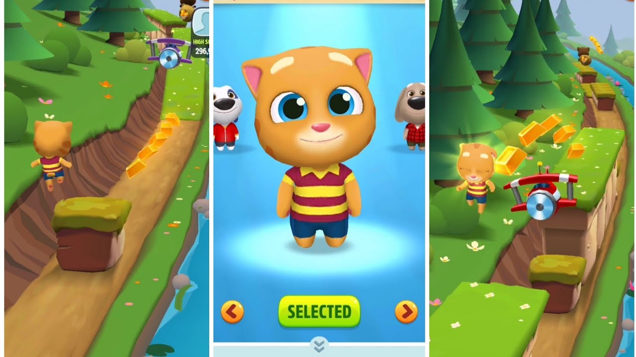 Ginger forest house unlocked, Talking Tom Gold Run Gameplay - YouTube