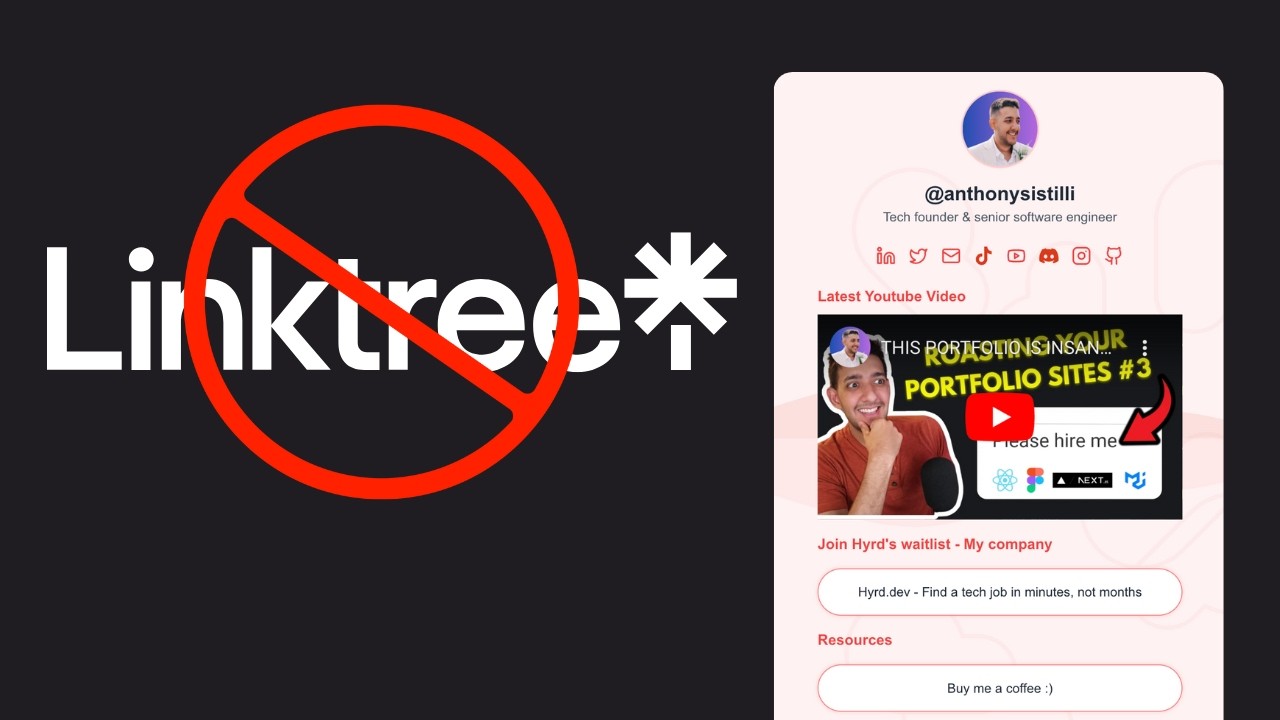 Instagram Banned My Linktree… So I Coded My Own - YouTube