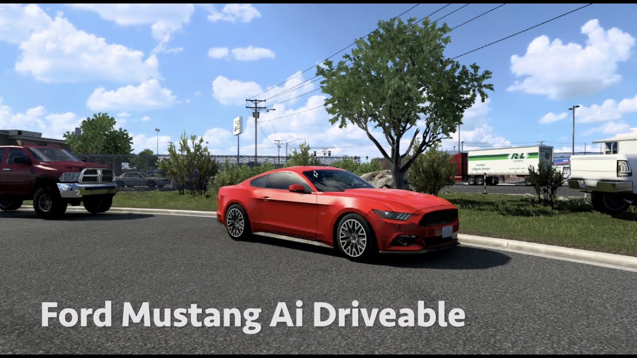 Driveable Ai Ford Mustang Mod - YouTube