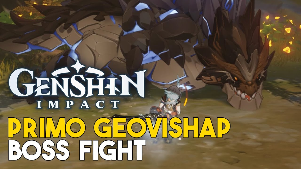 Genshin Impact Primo Geovishap Boss Fight - YouTube