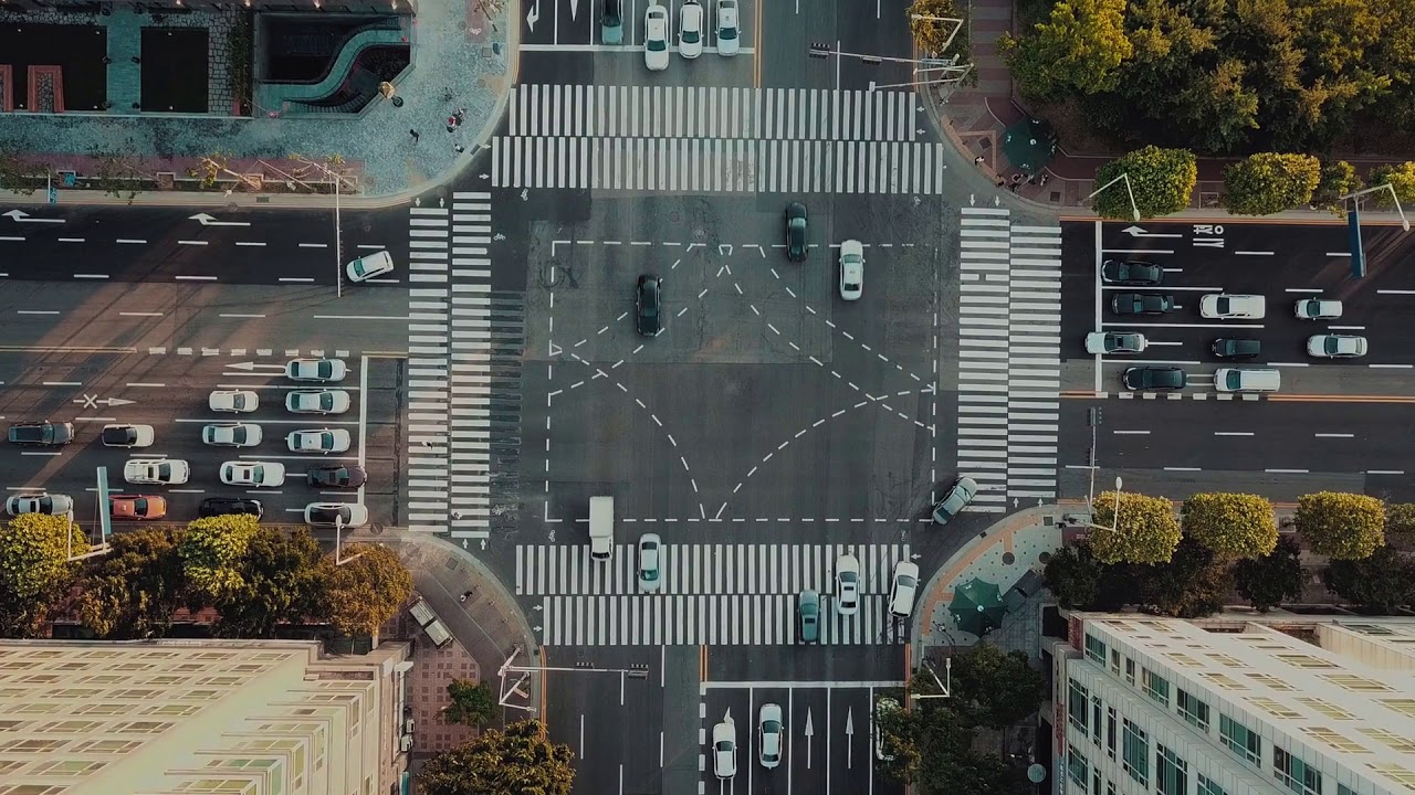 street view from above drone footage - YouTube