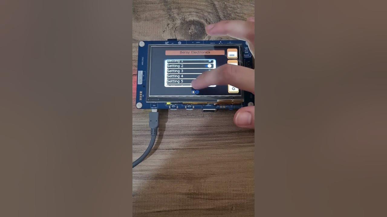 How To Use STM32 TouchGFX Scrollable Container & Scroll Liste #shorts - YouTube