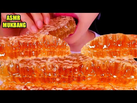 ASMR MUKBANG : SUPER SWEET AND JUICY HONEY COMB MUKBANG / MG FOOD and ...