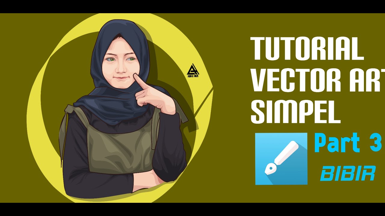 Tutorial Vector Art Infinite Desain Part 3 "BIBIR" | Hobi desain ART - YouTube