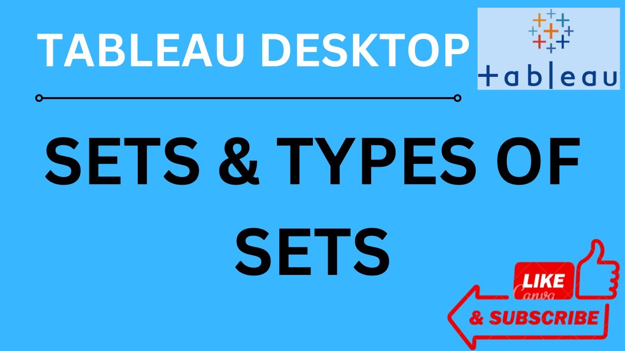 How to use sets in Tableau . - YouTube