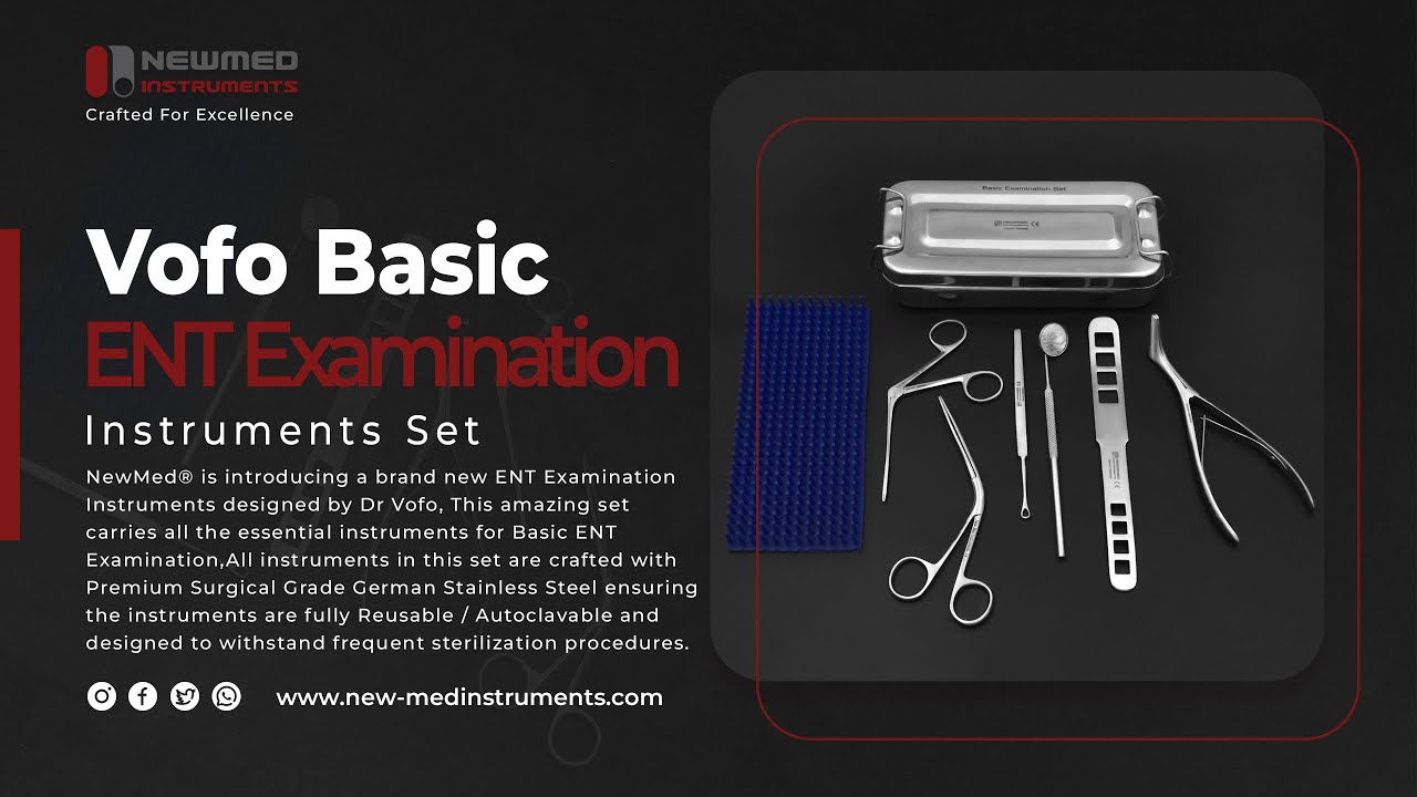 Comprehensive ENT Examination Instrument Set | New Med Instruments ...