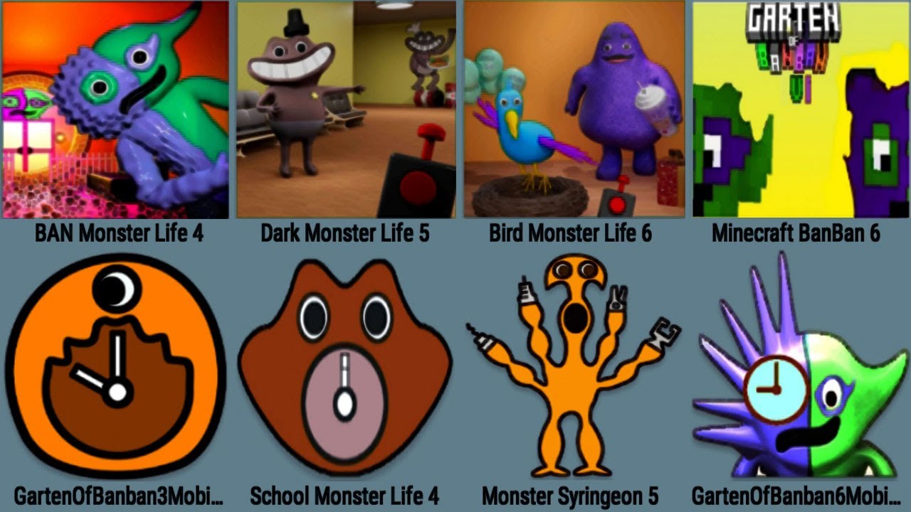 BAN Monster Life 4, Dark Monster 5, Bird Monster 6, Ban Minecraft 6 ...
