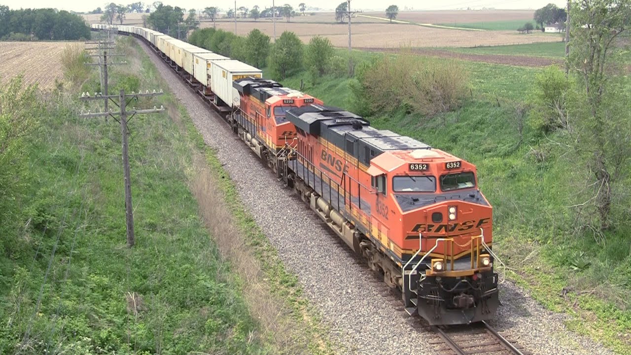 BNSF 6352 East, Under the Sunshine Road Bridge on 5-21-2011 - YouTube