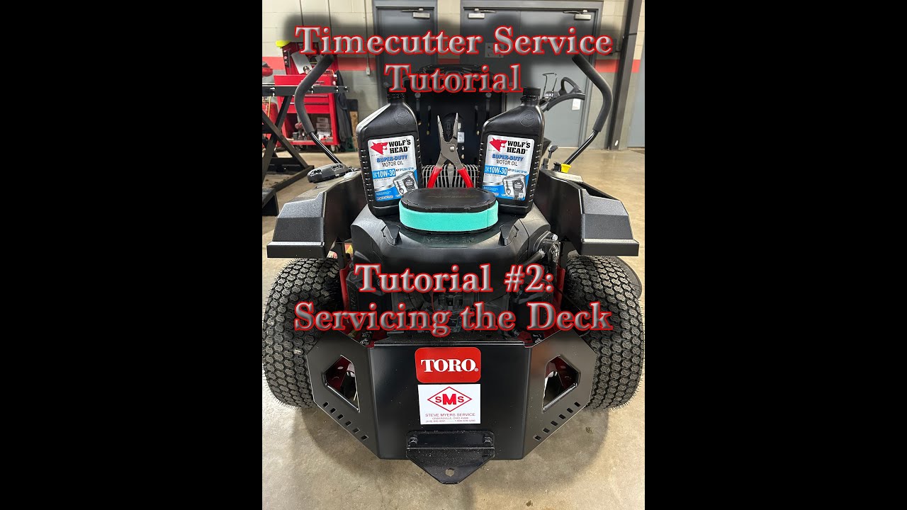 Timecutter Service Tutorial #2: Servicing the Deck - YouTube