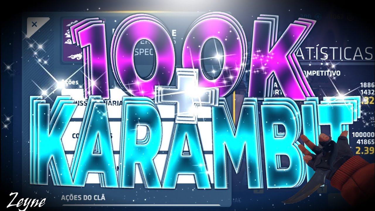 Pegando 100mil Kills e Comprando a Karambit (Critical Ops) - YouTube