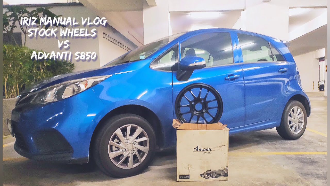 [iRiz Manual VLOG 002] How heavy is stock 14 inch wheels and Advanti ...