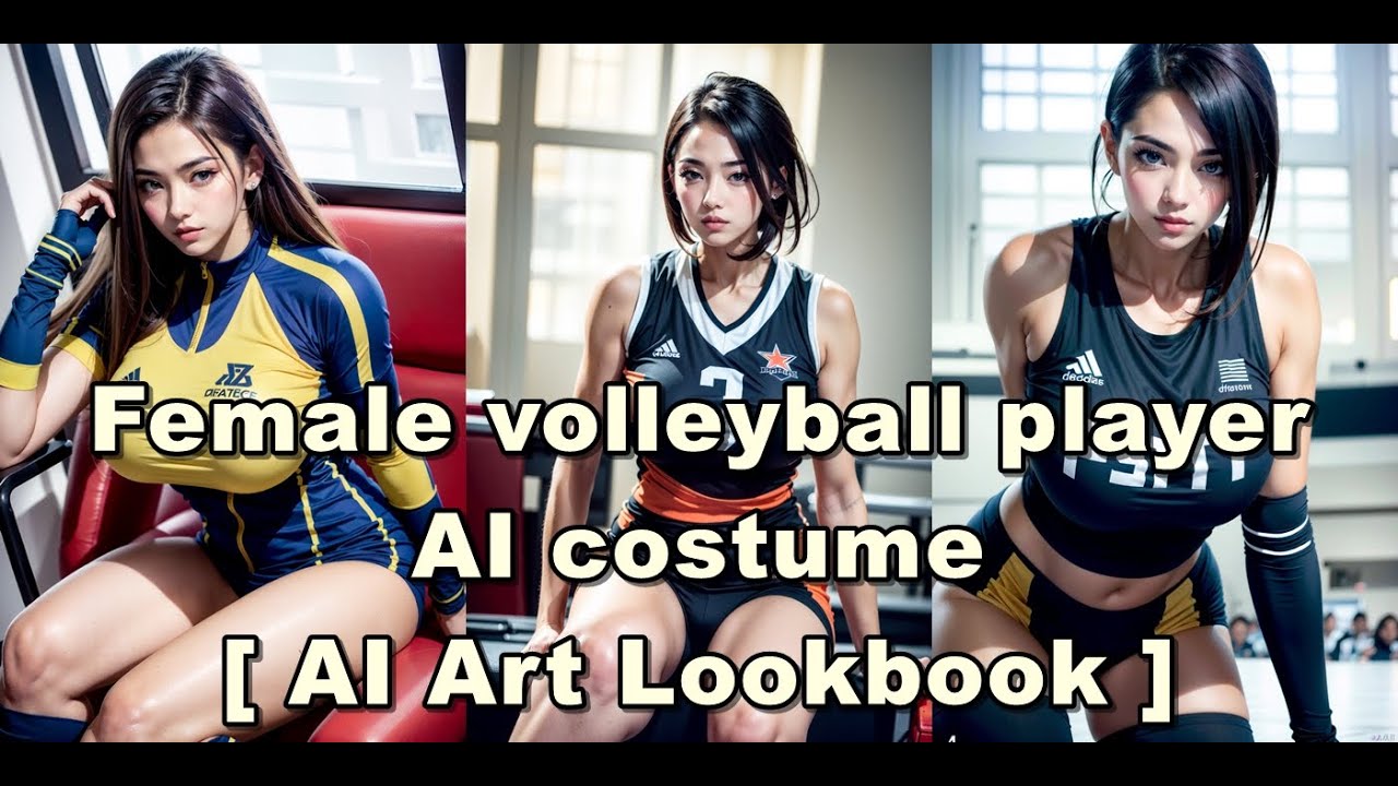 Female volleyball player uniform AI Costume Play | AI Lookbook | AIコスプレ ...