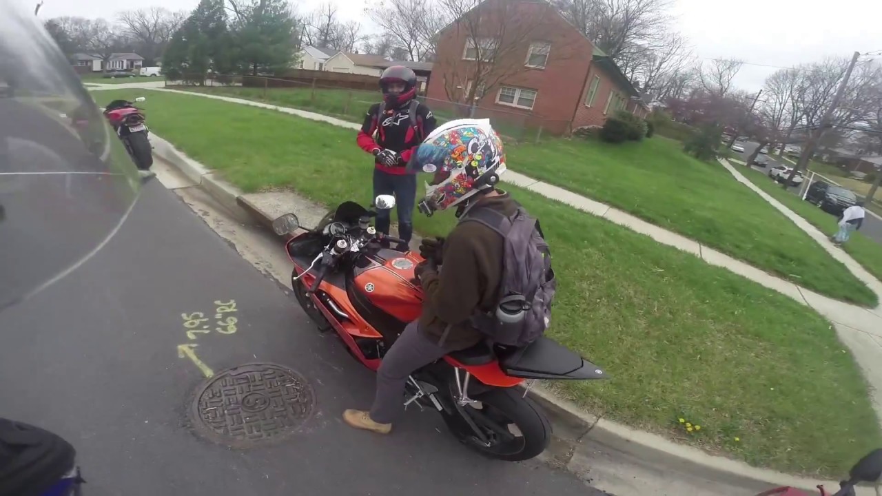 Perfect day to ride | 2 Yamaha R6s vs Cbr600rr - YouTube