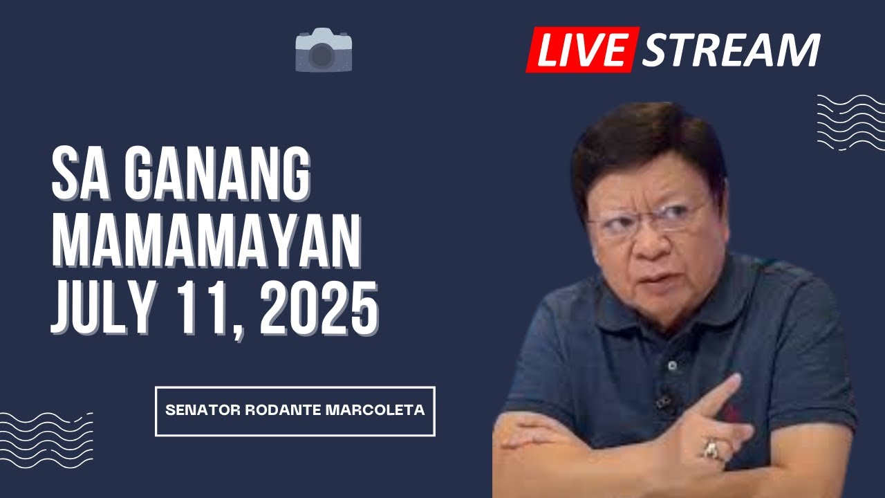 SENATOR RODANTE MARCOLETA LIVE SA SA GANANG MAMAMAYAN - YouTube
