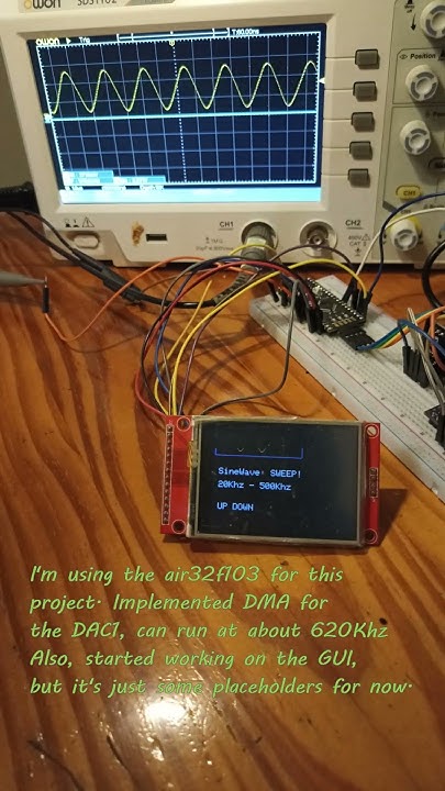 Cheap DIY Waveform Generator with TFT - Part 1 - YouTube