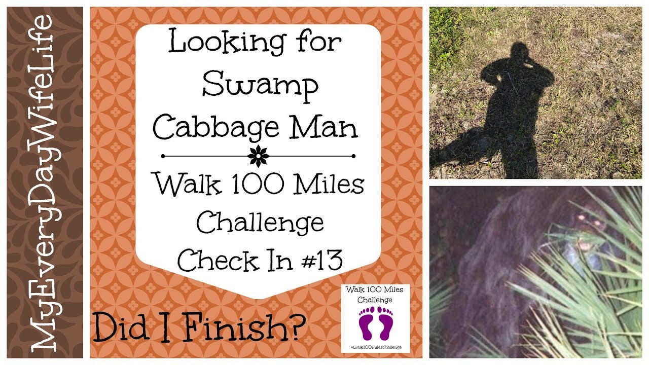 Looking For Swamp Cabbage Man || Walk 100 Miles Challenge Check In #13 ...