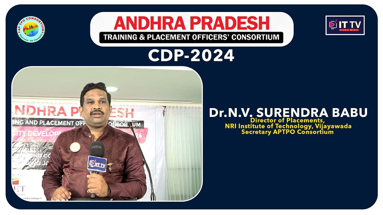 Dr N V Surendra Babu Exclusive Insider Insights: AP TPO Consortium's CDP 2024 Revealed - YouTube