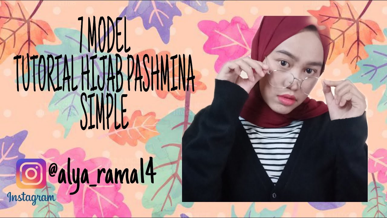 TUTORIAL HIJAB PASHMINA SIMPLE - YouTube