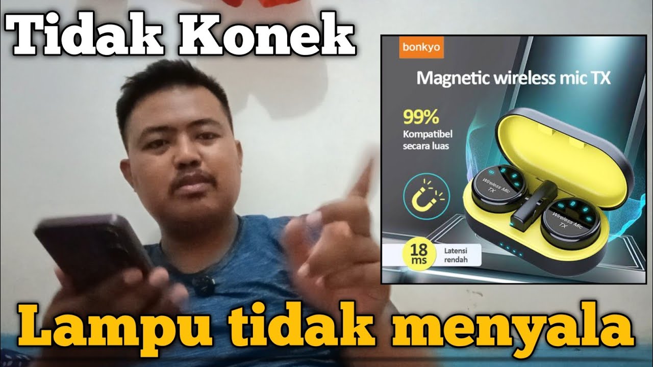 Cara Menggunakan MIC Bonkyo TX Wireless Microphone ANDROID - YouTube