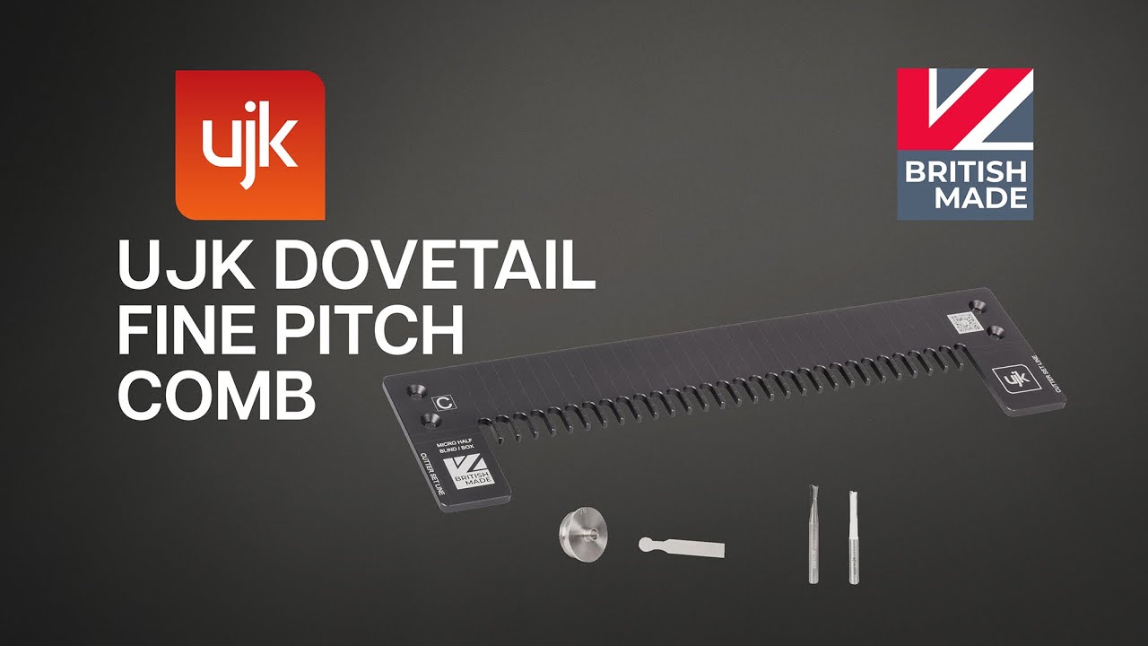 UJK Dovetail jig Fine pitch comb - YouTube