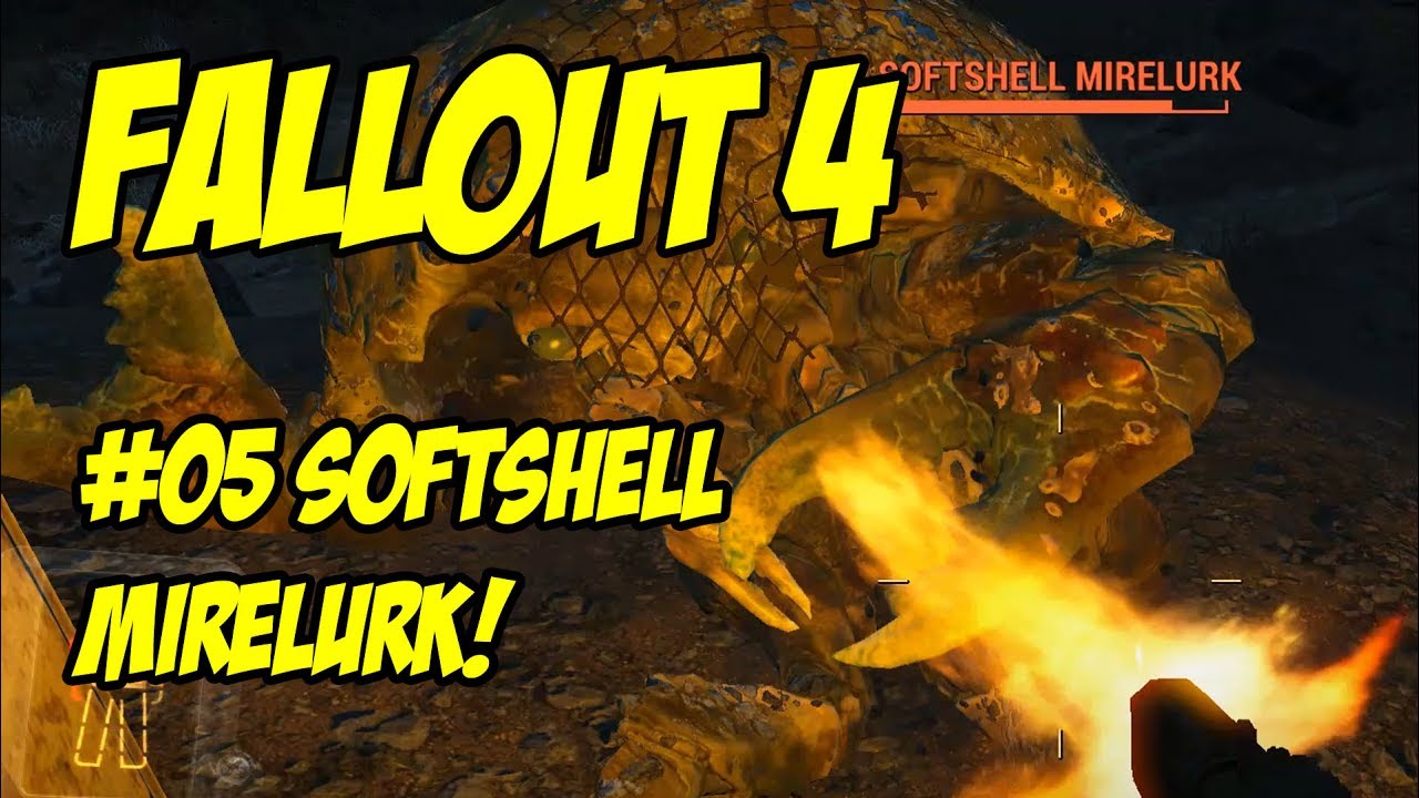 Fallout 4 First Look Let's Play 05 - Softshell Mirelurk! - YouTube