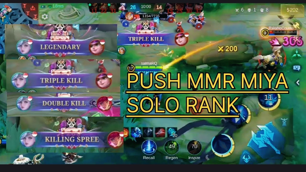 PUSH MMR MIYA#2||SOLO DI RANK||MODE SANTUY@MiyaSkidip - YouTube
