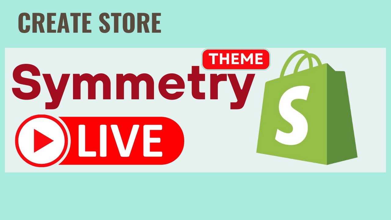 How to Create Shopify Store with Symmetry Theme? Live Tutorial - YouTube