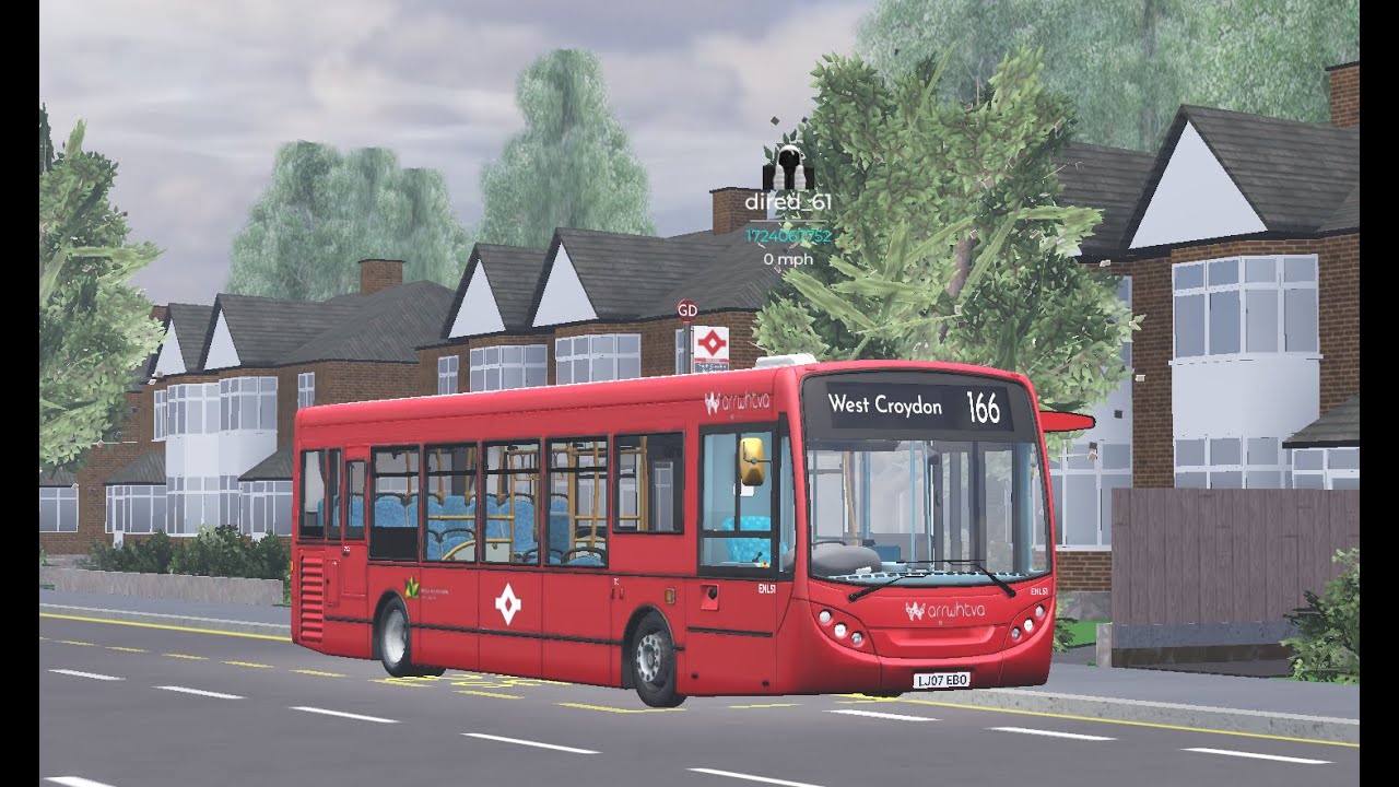 Roblox Croydon | Route 166 to West Croydon | Simulation Servers - YouTube
