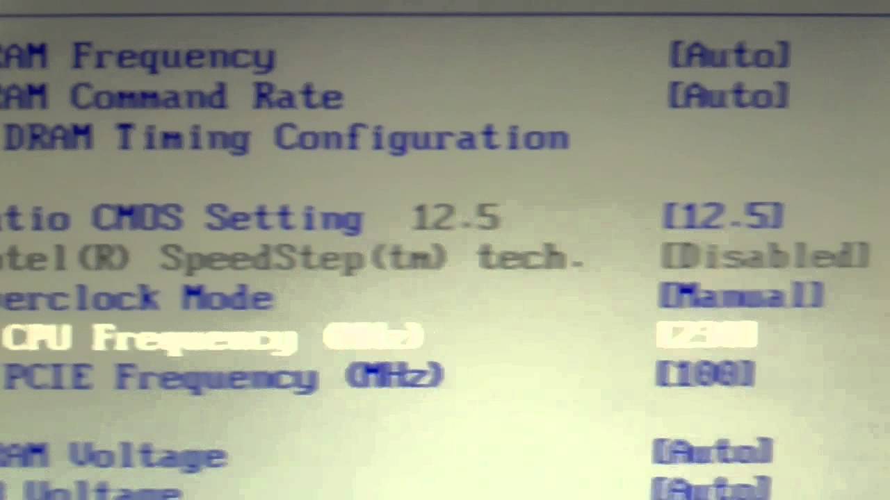 Over Clock pentium dual core - YouTube