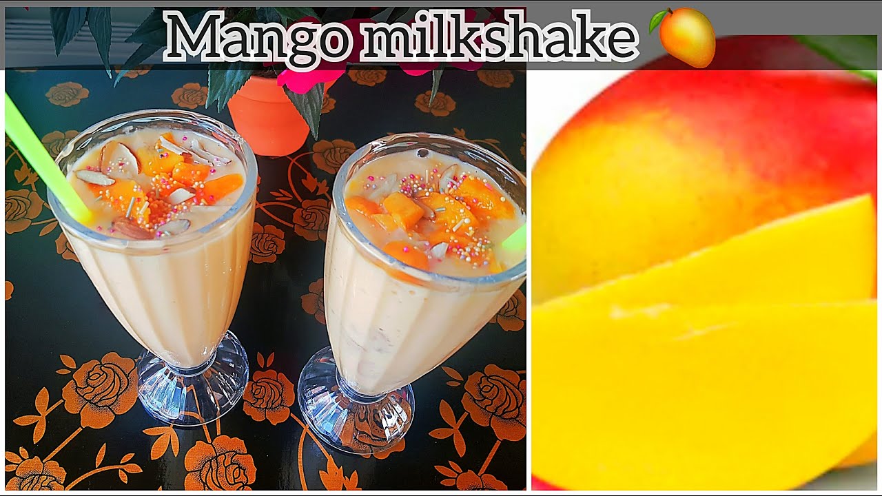 how to make mango milkshake/ Mango smoothie # into cooking # - YouTube