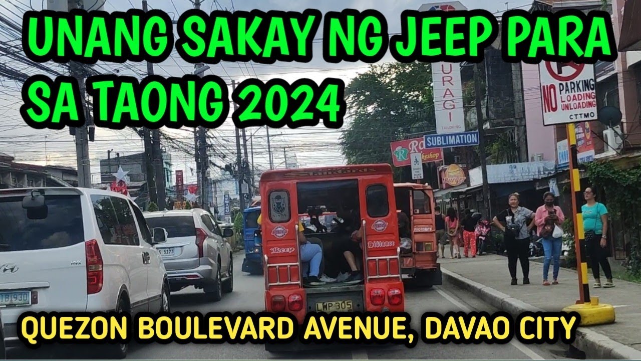 UNANG SAKAY BYAHE SA DAVAO CITY VIA JEEP PARA SA TAON 2024 - YouTube