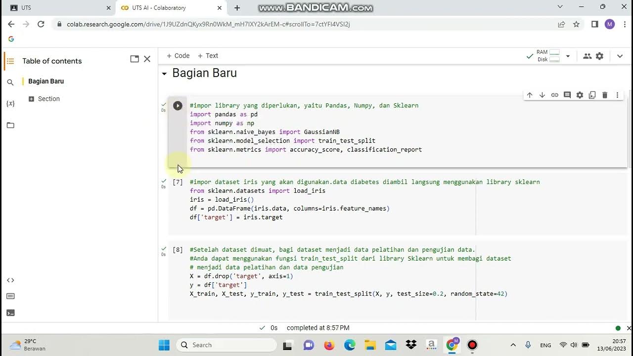 Dataset Diabetes dari kaggle.com Metode Naive Bayes Gaussion ...