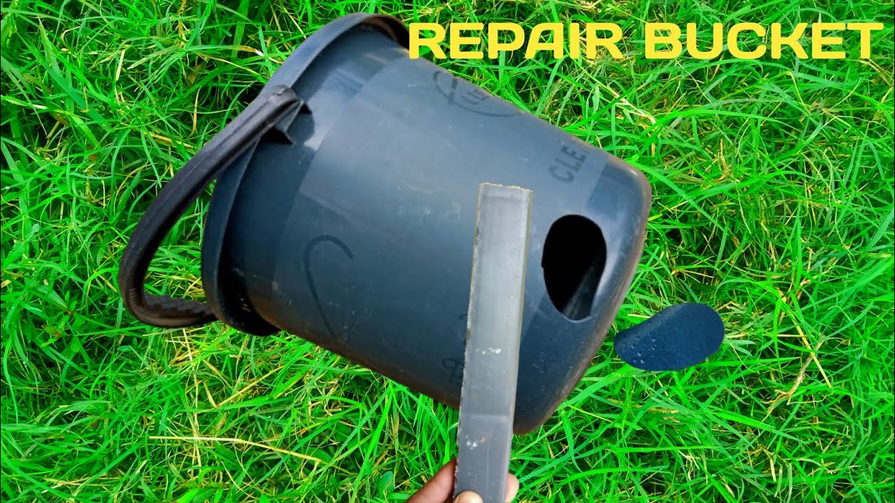 How to restore a Broken plastic bucket. supper glue. - YouTube