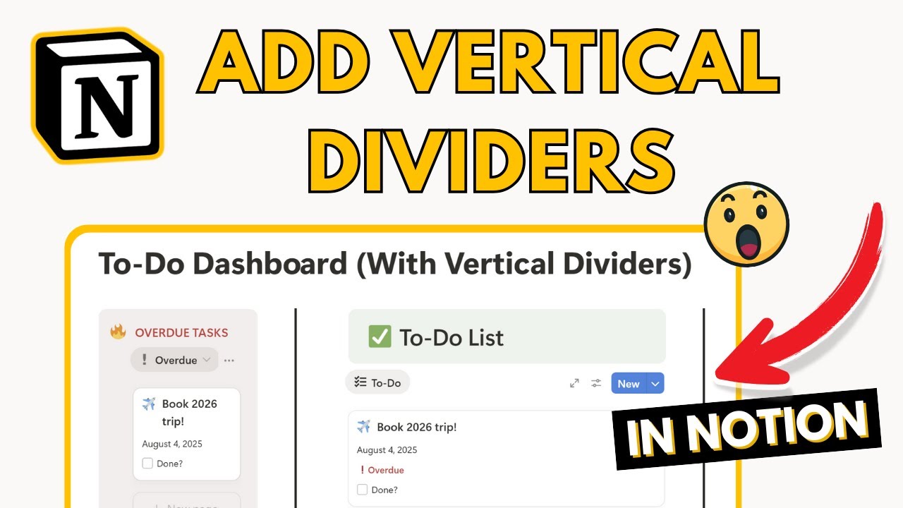 How to Add Vertical Dividers in Notion Using This Simple Trick - YouTube