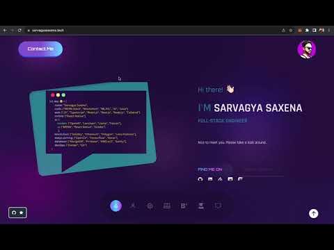 Personal Portfolio Website | ReactJS | Framer Motion | TailwindCSS - YouTube