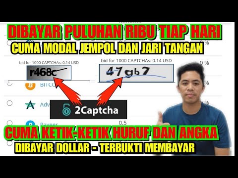 🔴CARA DAPAT UANG HANYA DENGAN KETIK-KETIK HURUF DAN ANGKA CAPTCHA ...