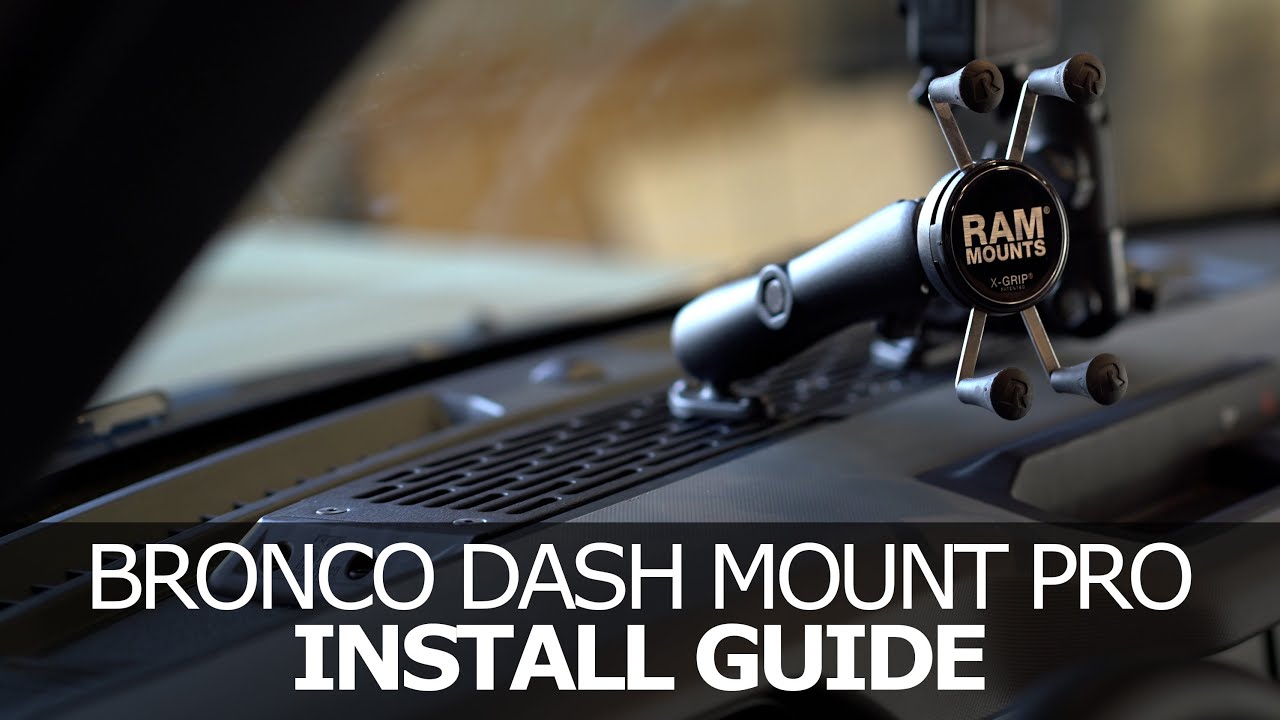 Bronco Dash Mount PRO Install Guide - YouTube