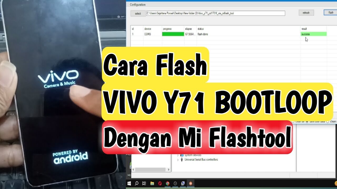 Cara Flash VIVO Y71 PD1731F dengan Mi Flashtool Work 100% | pugot hp ...