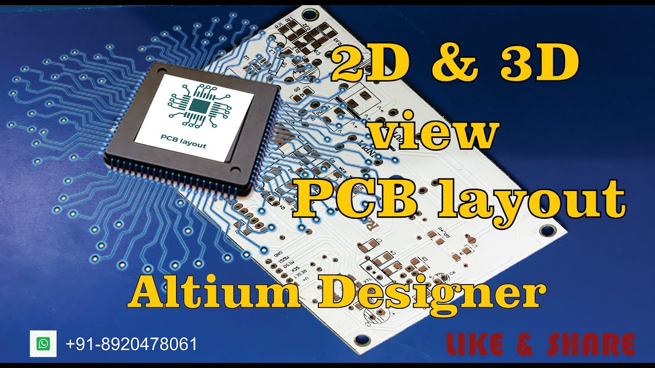 How to look PCB Layout Design 3D view in Altium designer. - YouTube