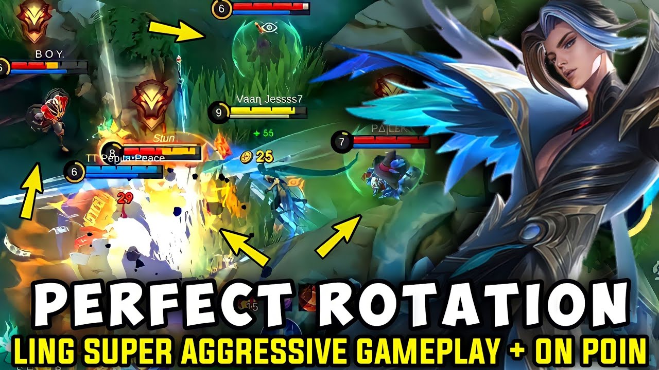 PERFECT ROTATION || LING SUPER AGGRESSIVE GAMEPLAY & ON POIN!!🔥🔥 LING ...