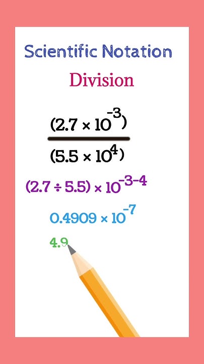 Scientific Notation : Division👍 #shorts #shortsvideo - YouTube