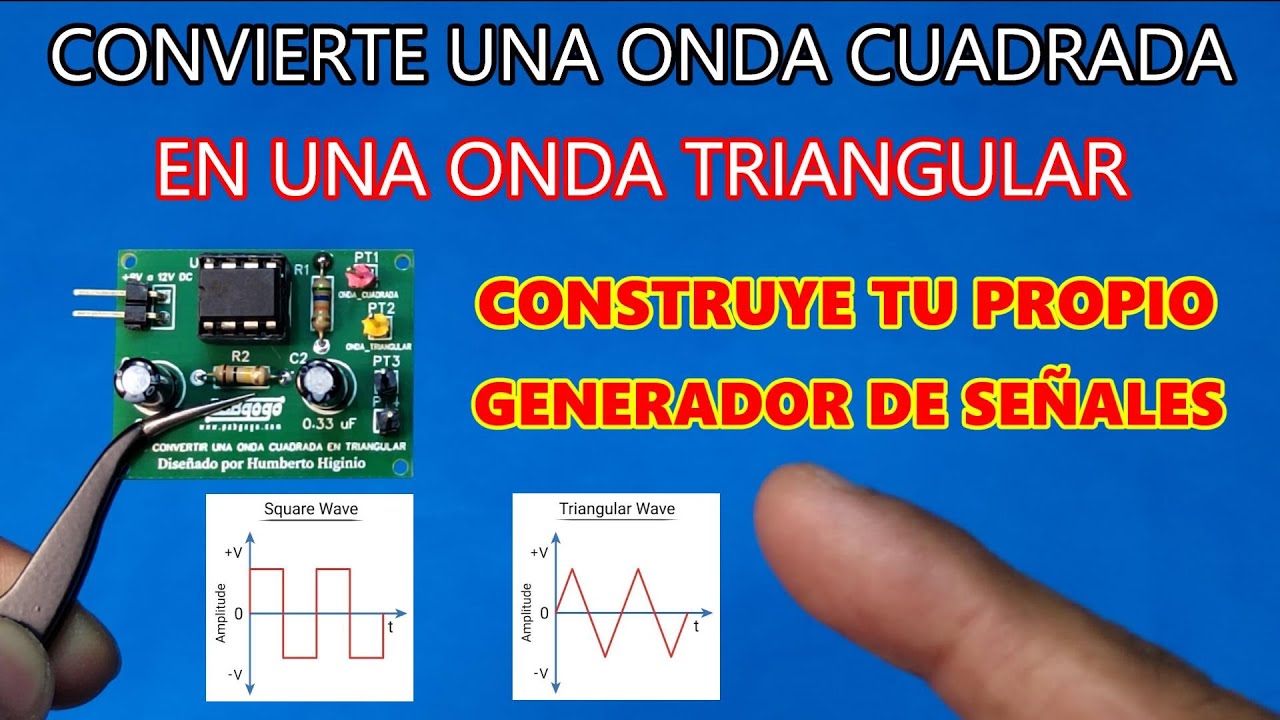 ELECTRONICA FACIL 👀👉 COMO CONVERTIR UNA ONDA CUADRADA EN UNA ONDA ...