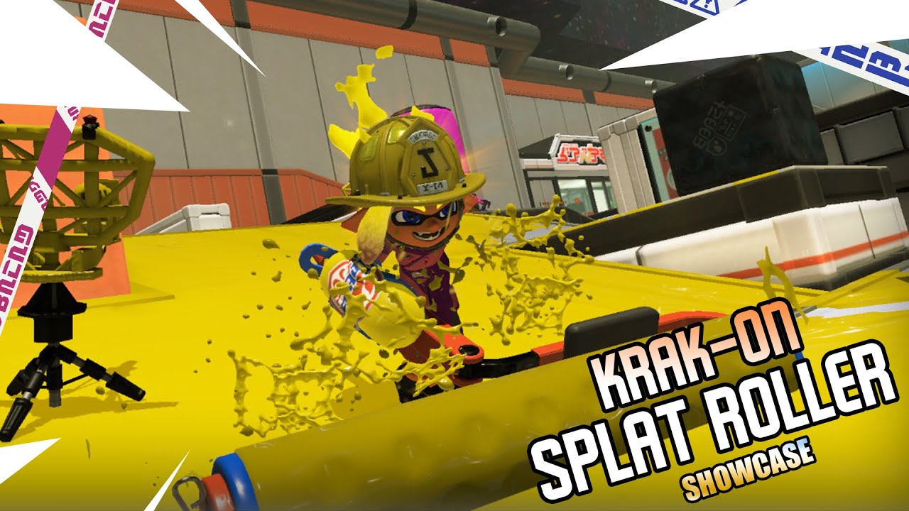 Splatoon 3 - Krak-On Splat Roller showcase - YouTube