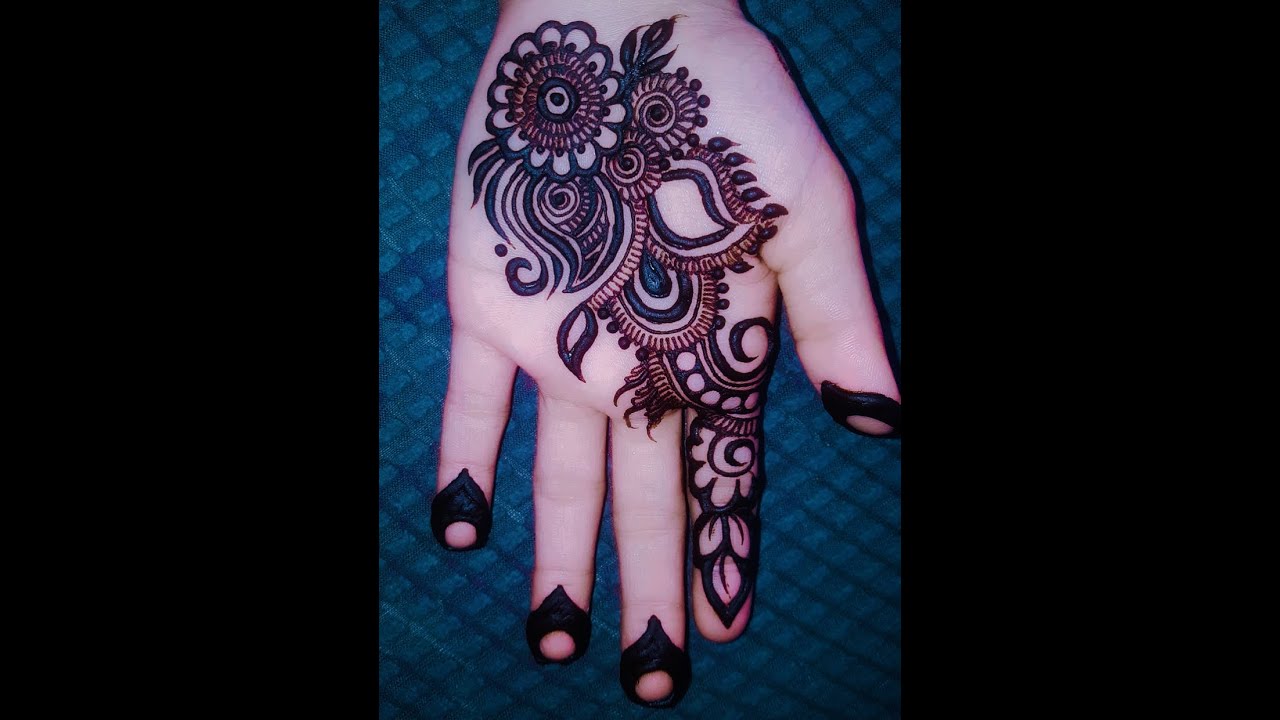 Simple Strip Mehndi Design|front hand design| - YouTube
